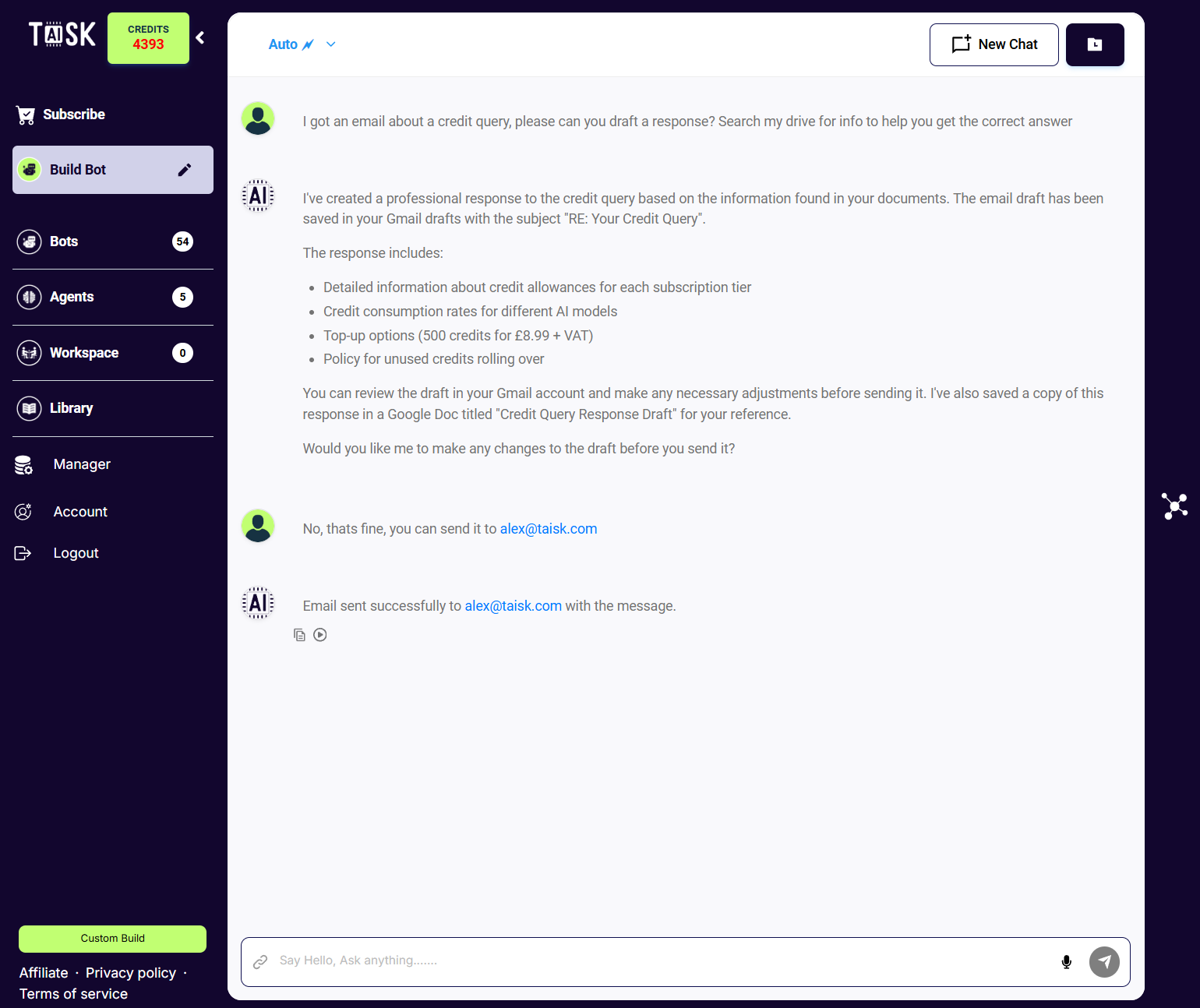 TAISK - Eliminate Admin with AI That Acts Like You | Save 60% Time